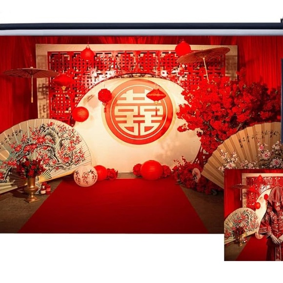 Chinese Wedding Backdrop | Party Supplies | Chinese Wedding Backdrop ...